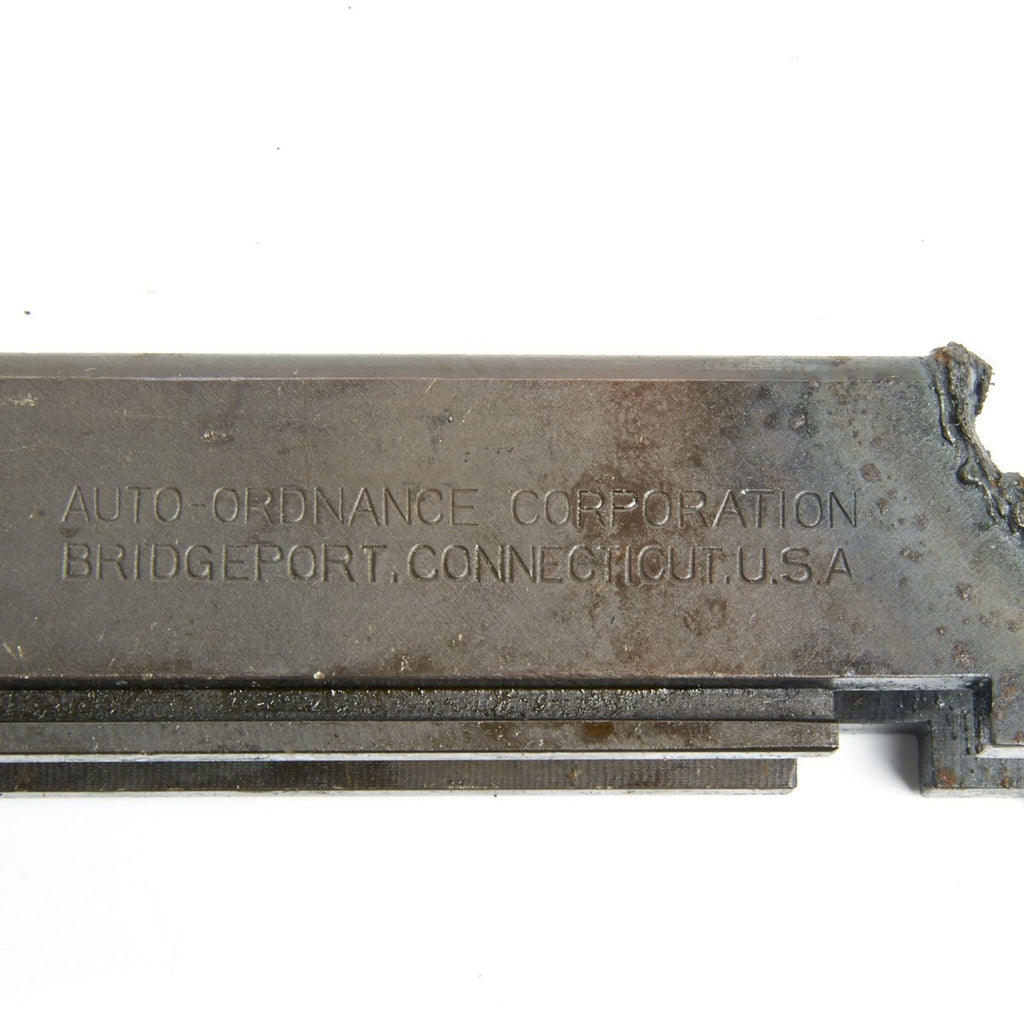 Original U.S. WWII Thompson 1928A1 SMG Demilled Receiver ...