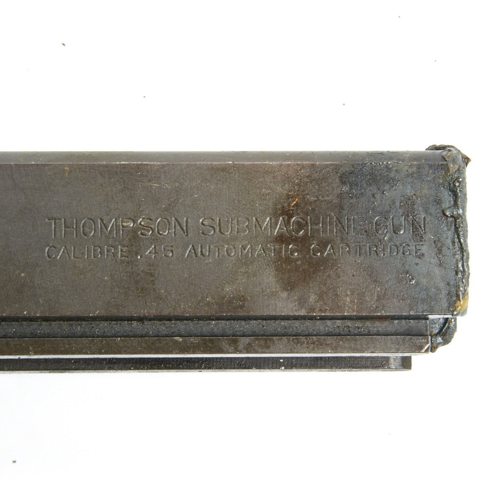 Original U.S. WWII Thompson 1928A1 SMG Demilled Receiver ...