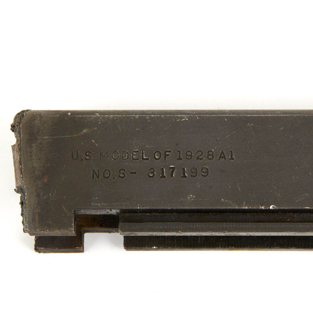 Original U.S. WWII Thompson 1928A1 SMG Demilled Receiver ...